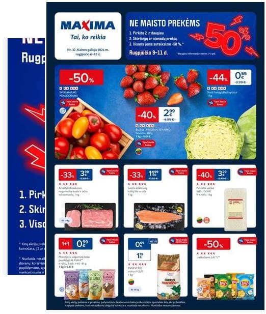 Maxima Akcijų ir nuolaidų leidinys Nr. 32 | 2024-08-06
