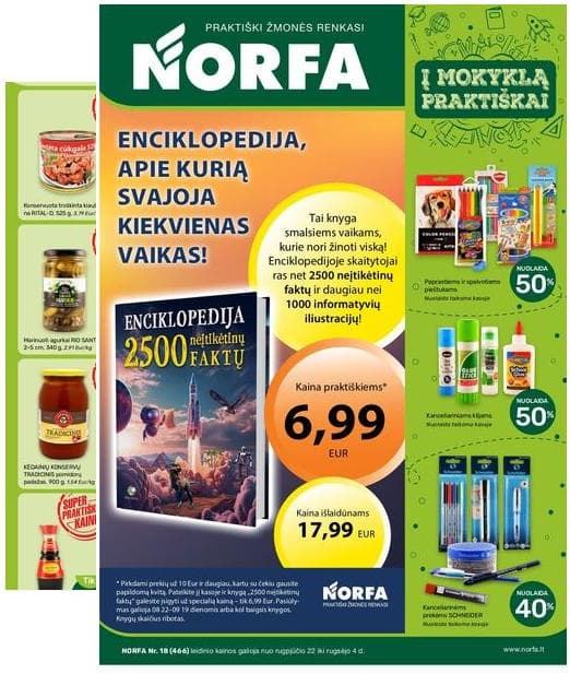 MAXIMA akcijos ir naujausi leidiniai